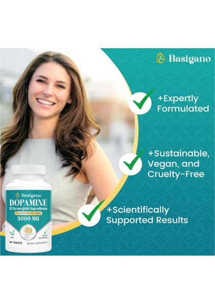 Basigano Natural Dopamine Supplement For Energy, Focus, Fiyatı