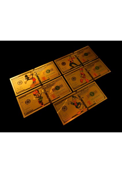 Micy Mouse 24K Altın Kaplama 5lı Set Fiyatı - Taksit Seçenekleri