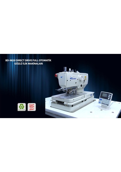 BD-9820-01/02 Direct Drive Elektronik Gözlü Ilik Makinesi Fiyatı