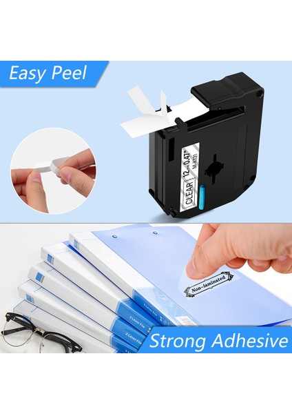 Fuhao Brother P-Touch Etiket M-K Şerit Pt-65 Için Siyah Fiyatı