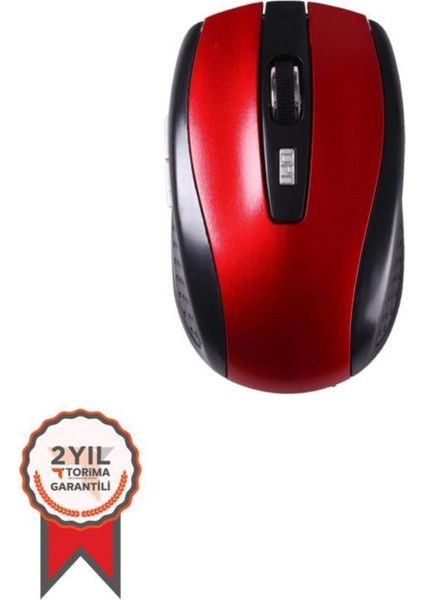Skygo Kablosuz Yan Tuşlu Kırmızı Optik Mouse Modern Tasarım Fiyatı
