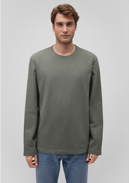 Mavi Yeşil Uzun Kollu Basic TIŞÖRT0612403-85485 Fiyatı