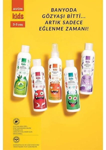 Avon Kids Elma Kokulu 2'si 1 Arada Şampuan ve Saç Kremi 200 Fiyatı