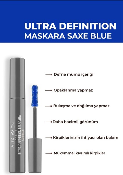 Alix Avien Ultra Definition Mascara Saxe Blue - Kusursuz Fiyatı