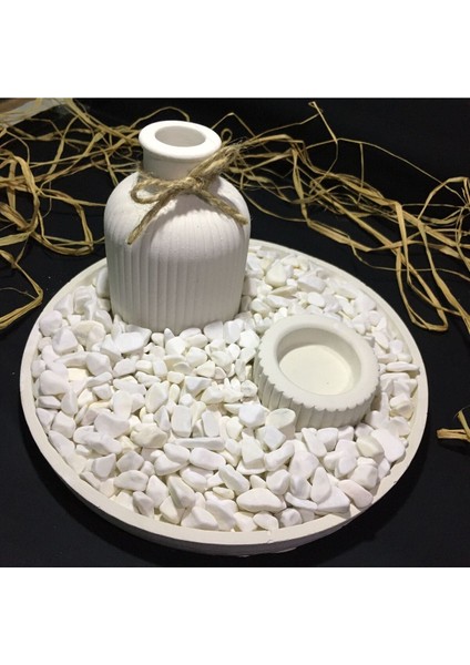 Tekno Trust Vazo Mumluk ve Alt Tabak ve Taş Dahil Gift Decor Fiyatı
