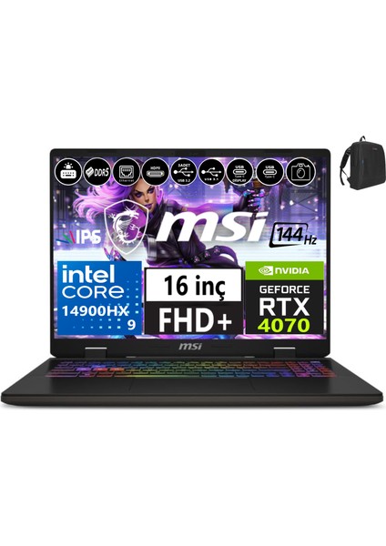 Msı Nb Sword 16 Hx Intel Core I9-14900HX 96GB Ddr5 512GB SSD Fiyatı