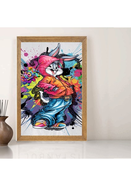 Looney Tunes Bugs Bunny Tablo, Wallpaper, Duvar Tablosu, Fiyatı