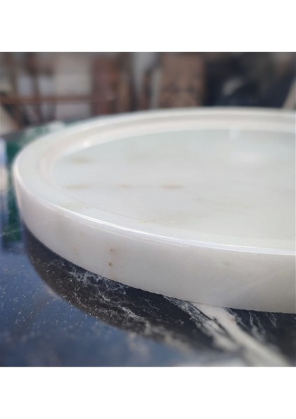 Nidage Pure White Mermer Sunum Tepsisi 23 cm Fiyatı