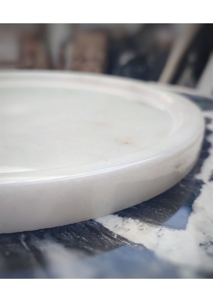 Nidage Pure White Mermer Sunum Tepsisi 23 cm Fiyatı