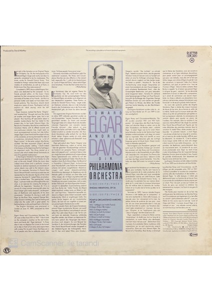 Elgar Davis – Edward Andrew Enigma Variations LP Klasik Plak Fiyatı