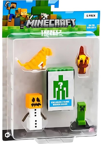 Nessiworld Minecraft 3D Figür Toppeez 5'li Fiyatı
