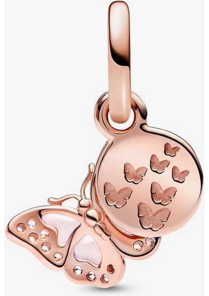 Pandora Pembe Kelebek Çift Sallantılı Charm 782555C01 Fiyatı