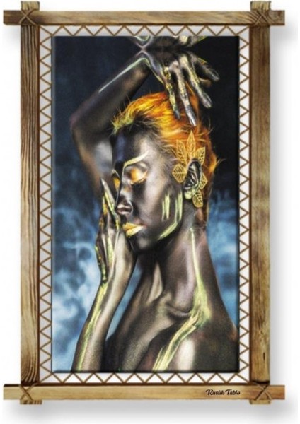 P Parla Kanvas Zenci Düz Işıksız Tablo 96 x 66 cm Fiyatı