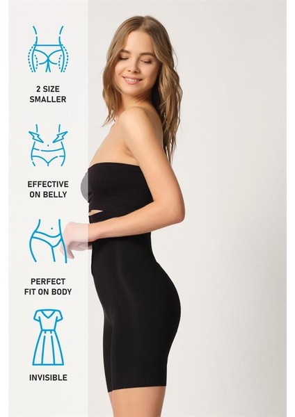 Siyah Emay 2832 Yüksek Bel Balen Destekli Agraflı Lazer Fiyatı