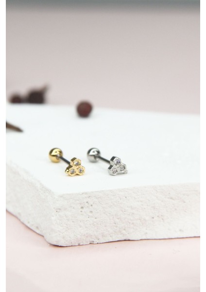 Gold 8mm Bal Peteği Piercing Tragus Helix Kıkırdak Fiyatı