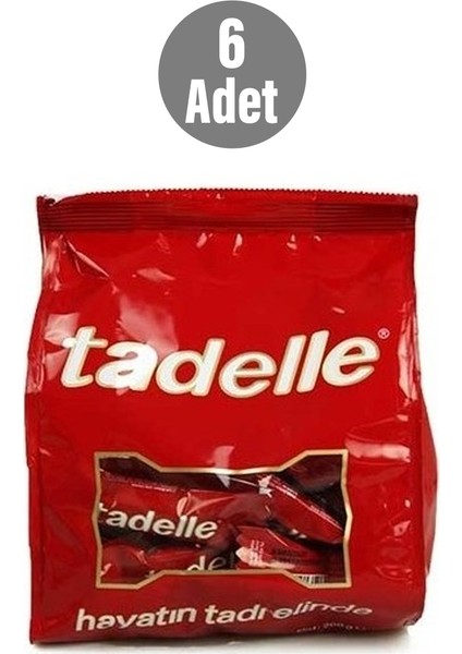 Tadelle Mini Fındık Dolgulu Sütlü Çikolata (200 gr) x6 Adet Fiyatı