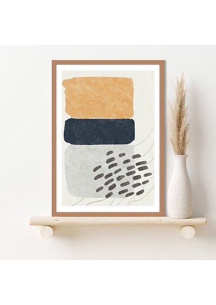 Geometrik Turuncu Tonlar 3 Çerçeve ve Poster - C1244 Fiyatı