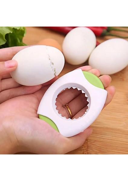 Yeşil Stil Practical Metal Egg Scissors Egg Topper Cutter Fiyatı