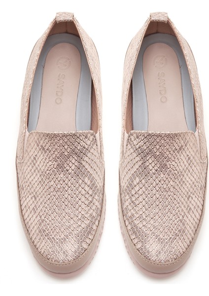 Desa Lisa Comfort Bej Kadın Egzotik Deri Günlük Ayakkabı Fiyatı