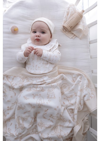 Atelier Babbi 7'li Yenidoğan Seti - Toile De Jouy / Bej Fiyatı