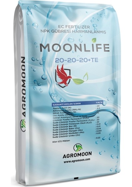 Agromoon Moonlife 20-20-20+Me NPK Sıvı Damlama Gübresi 15 Kg Fiyatı