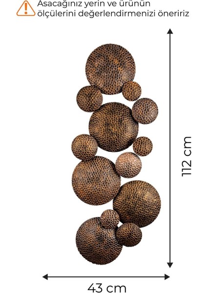 Doreart Gisella Metal Duvar Tablosu, Ev Ofis Duvar Panosu Fiyatı