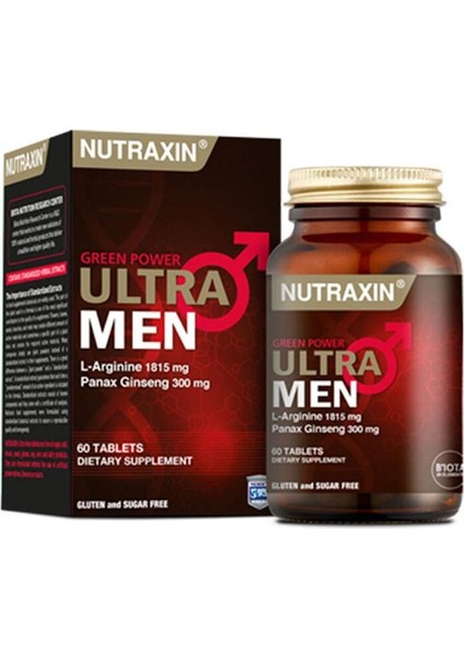 Nutraxin Ultra Men 60 Tablet Panex Ginsengi İçeren Takviye Fiyatı