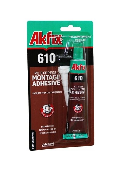 Akfix Şeffaf Ekspres Montaj Yapıştırıcı Tüp 50 ml - 30 Adet Fiyatı