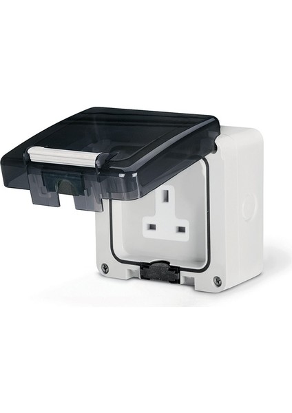 Nemli Yer Ingiliz Tipi Anahtarlı Kapaklı Topraklı Priz IP66 Fiyatı