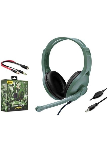 Escom GM-038 Kablolu Oyuncu Kulak Üstü Kulaklık 3.5mm Jack Fiyatı