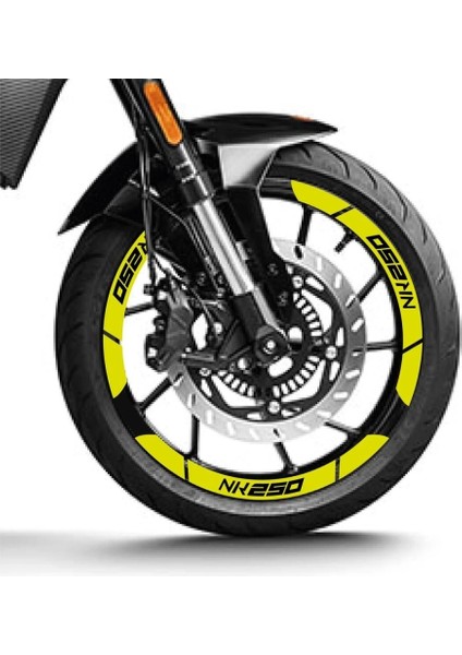 Neon Sarı Cf Moto 250 Nk Geniş Jant Sticker Etiket Modeli Fiyatı