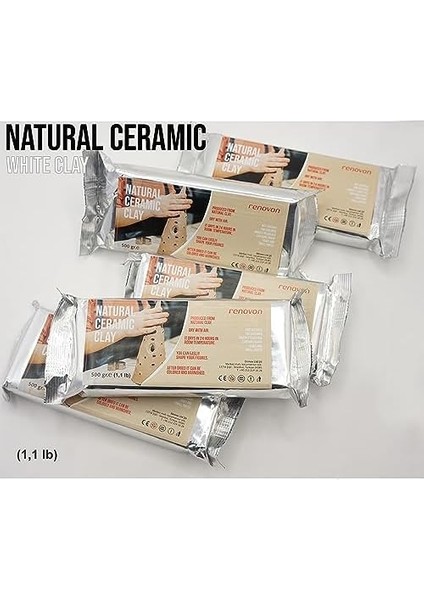 Seramik Kil Hamuru, Beyaz 500 gr Fırınlamaya Gerek Olmayan Fiyatı