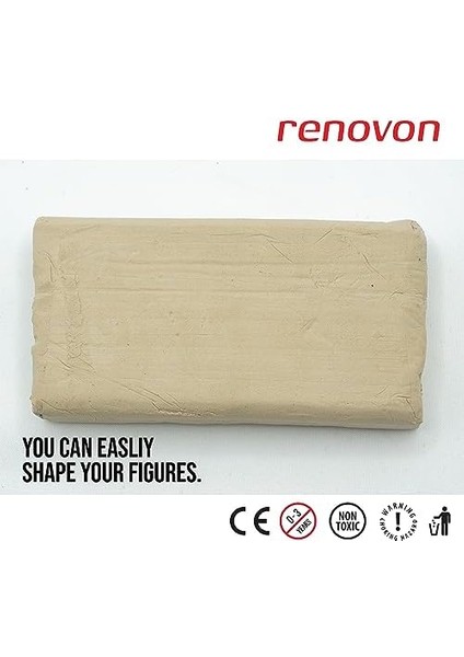 Seramik Kil Hamuru, Beyaz 500 gr Fırınlamaya Gerek Olmayan Fiyatı