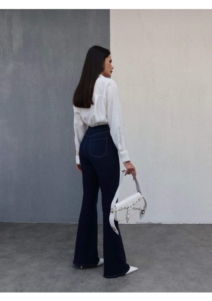 Esra Helvacı Blue Ispanyol Paça Jean Fiyatı - Taksit Seçenekleri