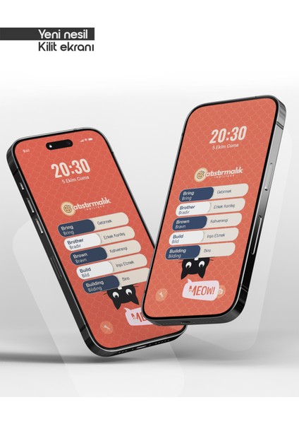 A2 Ingilizce Kelimeler - Kilit Ekranı Arka Plan Tema 10 Fiyatı