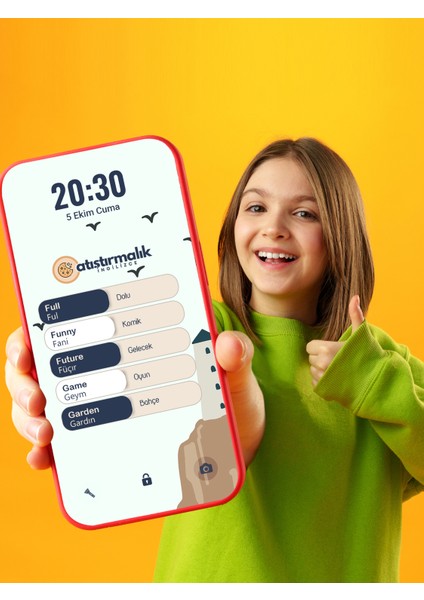 Kids A1 Ingilizce Kelimeler - Kilit Ekranı Arka Plan Tema 3 Fiyatı