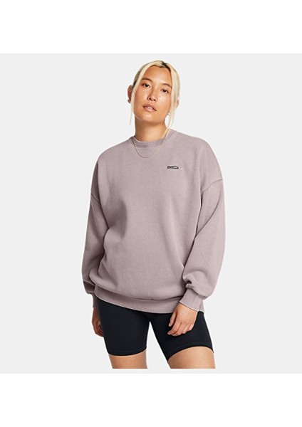 Kadın Ua Icon Heavyweight Fleece Oversized Bisiklet Yaka Fiyatı