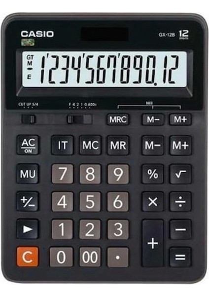 Casio GX-12B-BK-W-DC Hesap Makinesi Desktop Masaüstü Fiyatı