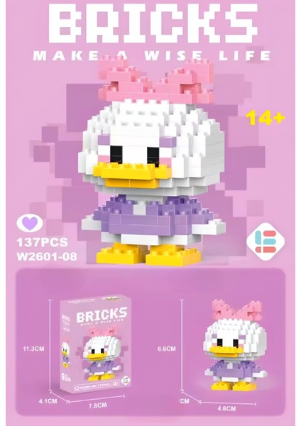 Bricks Donald Duck ve Daisy Duck Yapıtaşları Figür LEGO Fiyatı