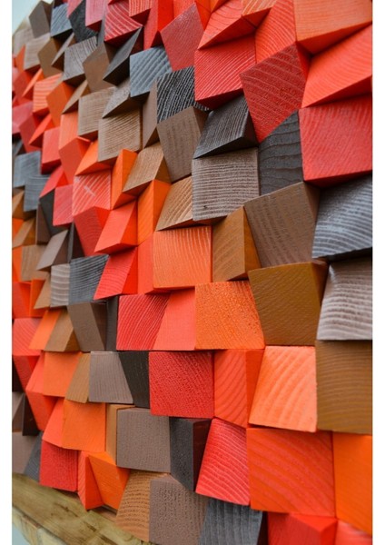 Ahşap Akustik Panel 120*60CM Sound Diffuser Wood Wall Art Fiyatı
