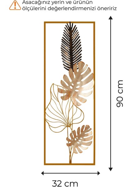 Doreart Nazo Metal Duvar Tablosu, Ev Ofis Duvar Panosu Fiyatı
