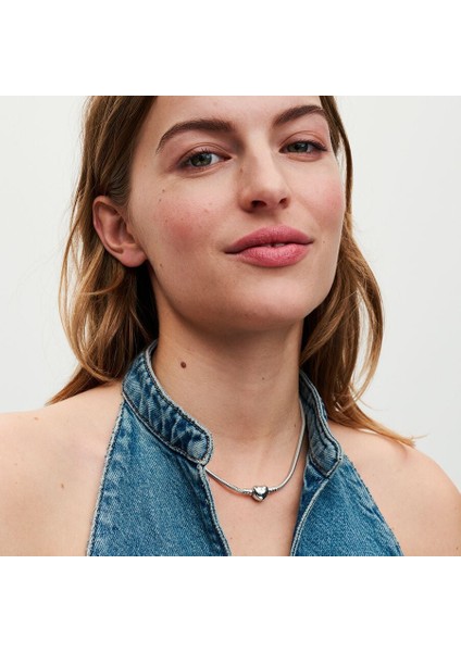 Pandora Moments Kalp Tokalı Yılan Zincir Kolye 925 Ayar Fiyatı