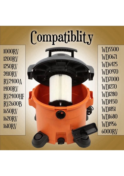 Richard Ridgid VF4000 Islak Kuru 5 Ila 20 Galon Elektrikli Fiyatı