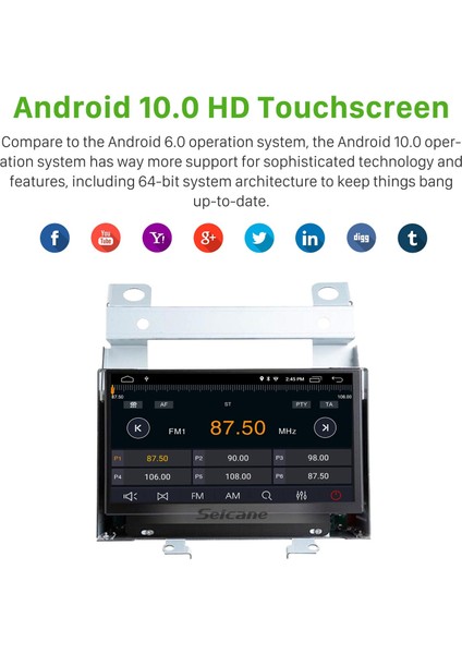 Land Rover/freelander 2 2007-2012 Android Auto Carplay Fiyatı