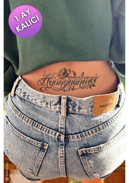 BP Tattoo 1 Ay Kalıcı Tattoo Yazı ve Çiçek Dövmesi Fiyatı