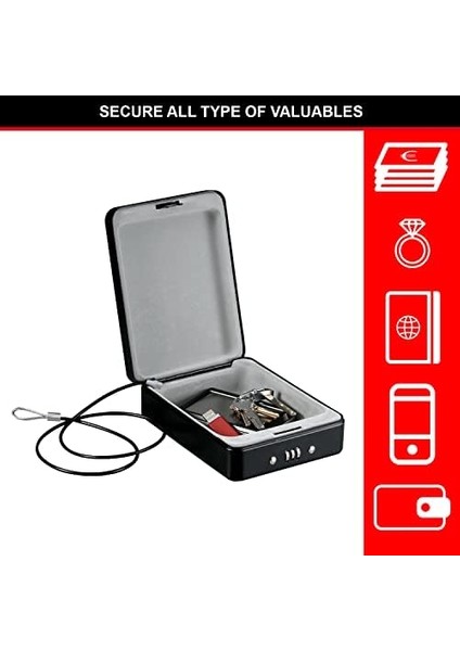 Lock Kompakt Kasa P005CEURBLKHRO - Çek Defterleri, Takı, Fiyatı