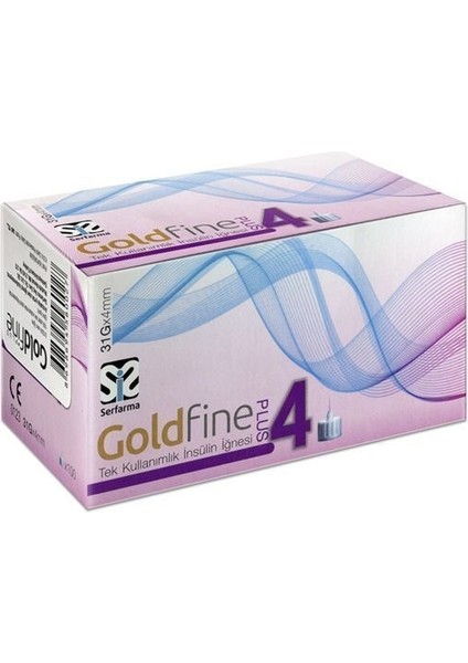 Serfarma Goldfine Plus Insülin Iğnesi 32G x 4mm – Tüm Fiyatı