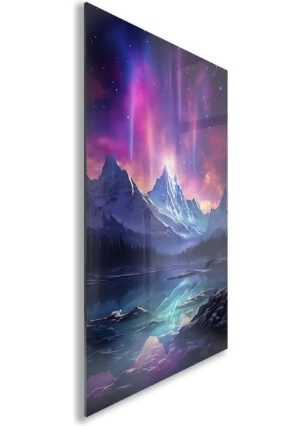 Exela Home Doğa Manzaralı Cam Tablo - Karışık - Dikey Motif Fiyatı