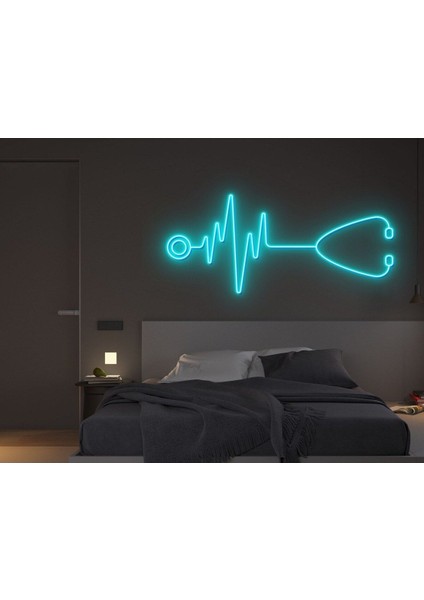 90 cm Kumandalı Neon LED Tasarım Duvar Dekor Aydınlatması Fiyatı