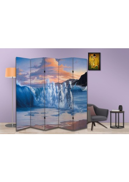 Manzara Temalı Özel Tasarım Paravan Room Divider 180 x 200 Fiyatı